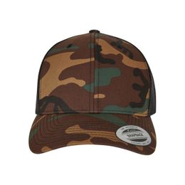 Flexfit Damen Trucker Cap "Flexfit Retro Trucker Camo"camo, schwarz, 65% Polyester, 35% Baumwolle, Caps