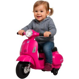 Jamara Kinder Elektro-Kinderroller "Ride-on Vespa Mini, Li-Power 8.4", pink, B:38cm H:52cm T:66,5cm, Elektro-Kinderfahrzeuge, mit Licht und manueller