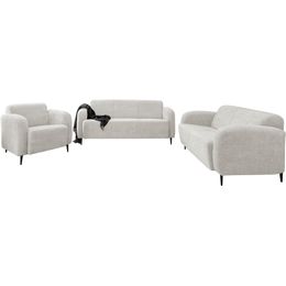 Polstergarnitur Home Affaire, H:76cm T:90cm, wei&szlig;, 100% Polyester, Sitzm&ouml;bel-Sets, "Marone", auch einzeln erh&auml;ltlich