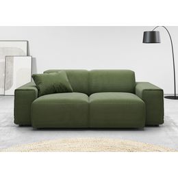 2-Sitzer Home Affaire, B:194cm H:71cm T:101cm, gr&uuml;n, 95% Polyester, 5% Nylon, Sofas, "Glimminge auch in Breitcord + Feincord + Easy care-Bezug",