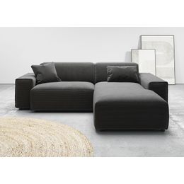 Ecksofa Home Affaire, B:234cm H:71cm T:191cm, grau, 95% Polyester, 5% Nylon, Wohnzimmer, Sofas, "Glimminge L-Form auch in Breitcord, Feincord + Easy