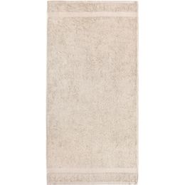 Strandtuch Dyckhoff, B:70cm L:200cm, beige, Walkfrottier, Obermaterial: 100% Baumwolle, Handt&uuml;cher, "Planet"