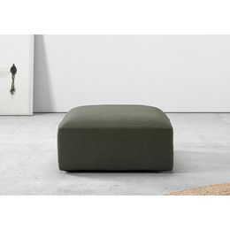 Polsterhocker Home Affaire, B:82cm H:39cm T:82cm, gr&uuml;n, 95% Polyester, 5% Nylon, Hocker, "Cushid", Passend zur Serie Cushid