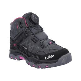 CMP Kinder Outdoorschuh "KIDS KIRUNA MID FITGO WP TREKKING SHOES", Gr. 40, schwarz, Leder, Schuhe, wasserdicht