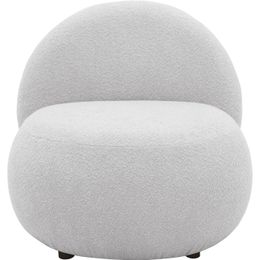 Sessel Home Affaire, B:73cm H:76cm T:75cm, grau, 93% Polyester, 6% Acryl, Sessel, "Mithras II Cocktailsessel, organische Formensprache, Solit&auml;r