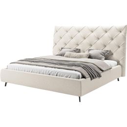 Polsterbett Home Affaire, B:236cm H:105cm L:234cm, beige, 96% Polyester, 4% Polyacryl, Betten, "Maxime, in 4 Breiten bis 200cm, auch in Leder",