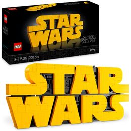 LEGO Damen Konstruktionsspielsteine "Star Wars Logo aus LEGO Steinen (75407), LEGO Star Wars ", bunt, Kunststoff, Spielbausteine, Made in Europe
