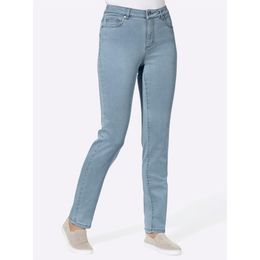 Casual Looks Damen 5-Pocket-Jeans, blau, Gr. 52, unifarben, 81% Baumwolle, 17% Polyester, 2% Elasthan, Jeans