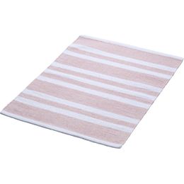 See Mann Garn Badematte SEE∙MANN∙GARN, H:5mm, rosa, Baumwolle, Badematten, "Lina", pflegeleicht