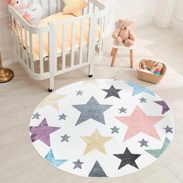 Kinderteppich CARPET CITY, H:11mm Ø:160cm, bunt, Polypropylen (PP), Teppiche, "ANIME903", Kinderzimmer Teppich Modern mit lustigen Cartoon-Figuren,