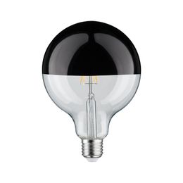 Paulmann LED-Leuchtmittel "G125 Kopfspiegel 600lm 2700K 6,5W 230V schwarz chrom", L:17,4cm Ø:12,5cm, schwarz, Leuchtmittel