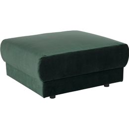 Hocker Home Affaire, B:92cm H:44cm T:85cm, gr&uuml;n, Luxus-Microfaser Lederoptik (100% Polyester);Struktur grob (100% Polyester);Samtoptik (100%
