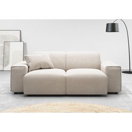 2-Sitzer Home Affaire, B:194cm H:71cm T:101cm, beige, 100% Polyester, Sofas, "Glimminge auch in Breitcord + Feincord + Easy care-Bezug", besondere