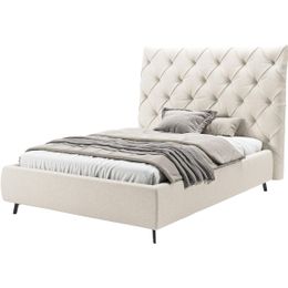 Polsterbett Home Affaire, B:176cm H:105cm L:234cm, beige, 96% Polyester, 4% Polyacryl, Betten, "Maxime, in 4 Breiten bis 200cm, auch in Leder",