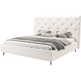 Polsterbett Home Affaire, B:236cm H:105cm L:234cm, wei&szlig;, 96% Polyester, 4% Polyacryl, Betten, "Maxime, in 4 Breiten bis 200cm, auch in Leder",