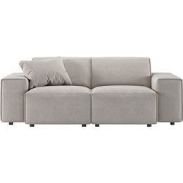 2-Sitzer Home Affaire, B:194cm H:71cm T:101cm, beige, 100% Polyester, Sofas, "Glimminge auch in Breitcord + Feincord + Easy care-Bezug", besondere