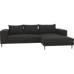 Ecksofa Home Affaire, B:324cm H:83cm T:170cm, grau, 92% Polyester 8% Nylon, Wohnzimmer, Sofas, "Aurora, L-Form, mit extra breiter Recamiere, 324 x