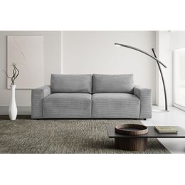 Schlafsofa WERK2, B:245cm H:74cm T:102cm, grau, 90% Polyester, 10% Nylon, Wohnzimmer, Sofas, "Lima, inkl. Bettkasten, bequem, Mega Sofa: Breite 245