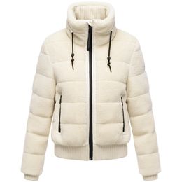 Navahoo Damen Pl&uuml;schjacke "Schneepuder 14", wei&szlig;, Gr. XL, Pl&uuml;sch, Obermaterial: 100% Polyester; Innenfutter: 100% Polyester; Wattierung: 100%