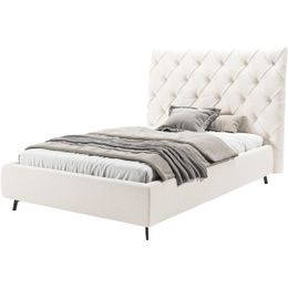 Polsterbett Home Affaire, B:176cm H:105cm L:254cm, wei&szlig;, 96% Polyester, 4% Polyacryl, Betten, "Maxime, in 4 Breiten bis 200cm, auch in Leder",