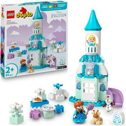 LEGO Kinder Konstruktionsspielsteine "Annas und Elsas Party im Eispalast (10455), LEGO DUPLO Disney ", bunt, Kunststoff, Spielbausteine, Made in