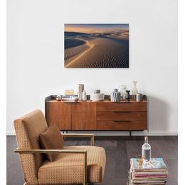 Leinwandbild Komar, B:90cm H:60cm T:2cm, bunt, Holz, Papier, Wohnzimmer, Bilder, "Sand Storm - Gr&ouml;&szlig;e 90 x 60 cm", Keilrahmenbild mi Echtholzrahmen