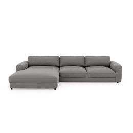 Ecksofa Home Affaire, B:303cm H:84cm T:176cm, grau, 88% Polyester 12% Nylon, Wohnzimmer, Sofas, "Bloomfield, bequem und elegant, OTTOs Choice, Breite