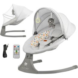 Kinderkraft Baby Babywippe "LUMI 2"light grau, Babywippen