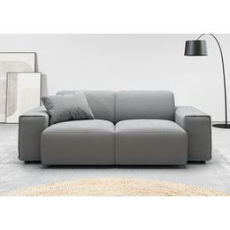 2-Sitzer Home Affaire, B:194cm H:71cm T:101cm, grau, 100% Polyester, Sofas, "Glimminge auch in Breitcord + Feincord + Easy care-Bezug", besondere