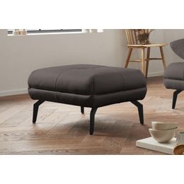 Hocker Home Affaire, B:80cm H:42cm T:55cm, braun, Struktur grob (100% Polyester);Struktur weich (100% Polyester);100% NaturLEDER, Garten, Hocker,