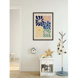 Wandbild Komar, bunt, Vlies, Wohnzimmer, Bilder, "Disney The Lion King Between Flowers", 40 x 50 cm (Breite x H&ouml;he) - Kinderzimmer, Dekoration