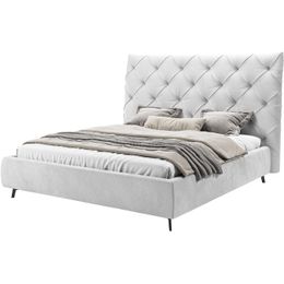 Polsterbett Home Affaire, B:216cm H:105cm L:234cm, grau, 94% Polyester, 6% Nylon, Betten, "Maxime, in 4 Breiten bis 200cm, auch in Leder",