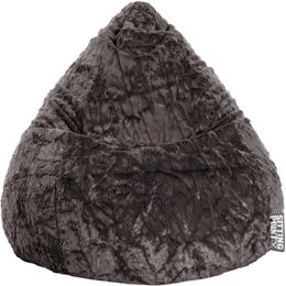 Sitzsack MAGMA HEIMTEX, B:110cm, grau, Bezug: 100% Polyester, Kinderzimmer, Sitzsäcke, "BeanBag FLUFFY XL"