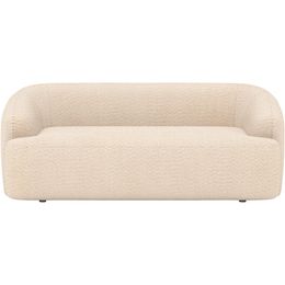 2-Sitzer Home Affaire, B:217cm H:81cm T:113cm, beige, 100% Polyester, Sofas, "Nergal, Einzelsofa Breite 217cm, organisches Design", Modernes Design,