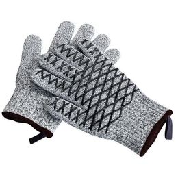 Maximex Grillhandschuhe "2in1", B:16cm H:1cm L:26cm Ø:8cm, grau, Topflappen, Schnittschutzhandschuhe für Herren, hitzebeständige Küchenhandschuhe