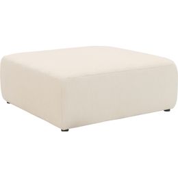 Polsterhocker Home Affaire, B:98cm H:42cm T:98cm, beige, 100% Polyester, Hocker, "Utvik", passend zur Polster-Serie UTVIK