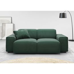 2-Sitzer Home Affaire, B:194cm H:71cm T:101cm, gr&uuml;n, 95% Polyester, 5% Nylon, Sofas, "Glimminge auch in Breitcord + Feincord + Easy care-Bezug",