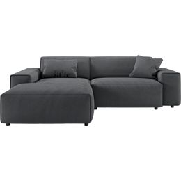 Ecksofa Home Affaire, B:234cm H:71cm T:191cm, grau, 100% Polyester, Wohnzimmer, Sofas, "Glimminge L-Form auch in Breitcord, Feincord + Easy