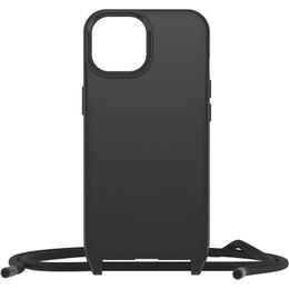 Otterbox Case zum Umh&auml;ngen "React Necklace H&uuml;lle f&uuml;r MagSafe f&uuml;r Apple iPhone 15", Apple iPhone 15, schwarz, H&uuml;llen, ultraschlanke, sch&uuml;tzende H&uuml;lle