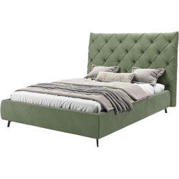 Polsterbett Home Affaire, B:196cm H:105cm L:254cm, gr&uuml;n, 94% Polyester, 6% Nylon, Betten, "Maxime, in 4 Breiten bis 200cm, auch in Leder",