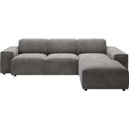 Ecksofa Home Affaire, B:264cm H:71cm T:191cm, grau, 12% Polyaxryl, 88% Polyester, Wohnzimmer, Sofas, "Glimminge L-Form auch in Breitcord, Feincord +