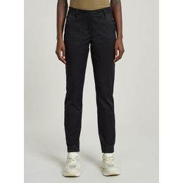 G-Star Raw Chinohose G-STAR "Bronson Mid Waist Chino", Damen, Gr. 24, L&auml;nge 32, dk schwarz, Obermaterial: 50% Baumwolle, 47% Baumwolle, 3% Elasthan, Hosen Chinohose