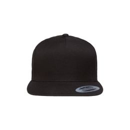 Flexfit Damen Snapback Cap "Flexfit Premium 5-Panel Snapback Cap"schwarz, schwarz, unifarben, 80% Polyacryl, 20% Wolle, Caps