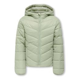 KIDS Only Jungen Steppjacke "KOGKAJSA LIGHTWEIGHT QUILT HOOD JKT OTW"desert sage, Gr. 140, unifarben, Web, Obermaterial: 100% Nylon, Jacken
