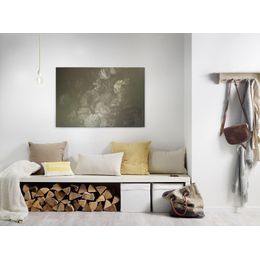 A.S. Cr&eacute;ation Leinwandbild A.S. CR&Eacute;ATION, B:90cm H:60cm, braun, Holz, Stahl, Wohnzimmer, Bilder, "dutch pastel 4", Keilrahmen Bild Floral Rosen Leinwand-Bild