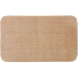 G&ouml;zze Badematte G&Ouml;ZZE, H:18mm, beige, Polyester, Badematten, "Rio Premium", Badteppich, Uni Farben, waschbar, rechteckig & rund erh&auml;ltlich