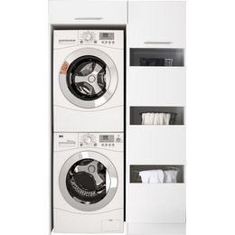 Mehrzweckschrank-Set respekta, wei&szlig;, Spanplatte, Kastenm&ouml;bel-Sets, "Clara-Set 5", (B x T x H) 117,4 x 67,6 cm x 200 cm