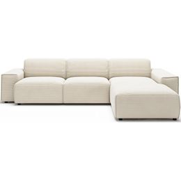 Ecksofa Home Affaire, B:294cm H:71cm, beige, 12% Polyaxryl, 88% Polyester, Wohnzimmer, Sofas, "Glimminge auch in Breitcord, Feincord, Boucl&eacute; + Easy