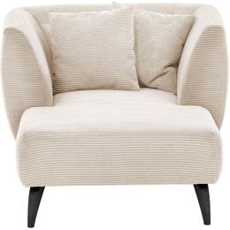 Loveseat Home Affaire, B:108cm H:84cm T:155cm, beige, 100% Polyester, Sessel, "Colori"