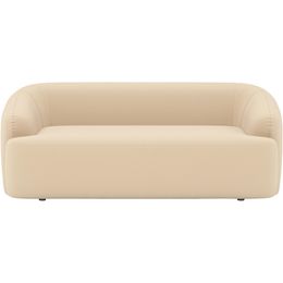 2-Sitzer Home Affaire, B:217cm H:81cm T:113cm, beige, 95% Polyester, 5% Polyamid, Sofas, "Nergal, Einzelsofa Breite 217cm, organisches Design",